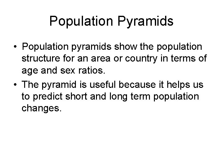 IGCSE Population Review and Revision 40 slides 20