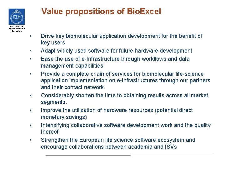 Bio Excel Intro Erwin Laure KTH Bio Excel