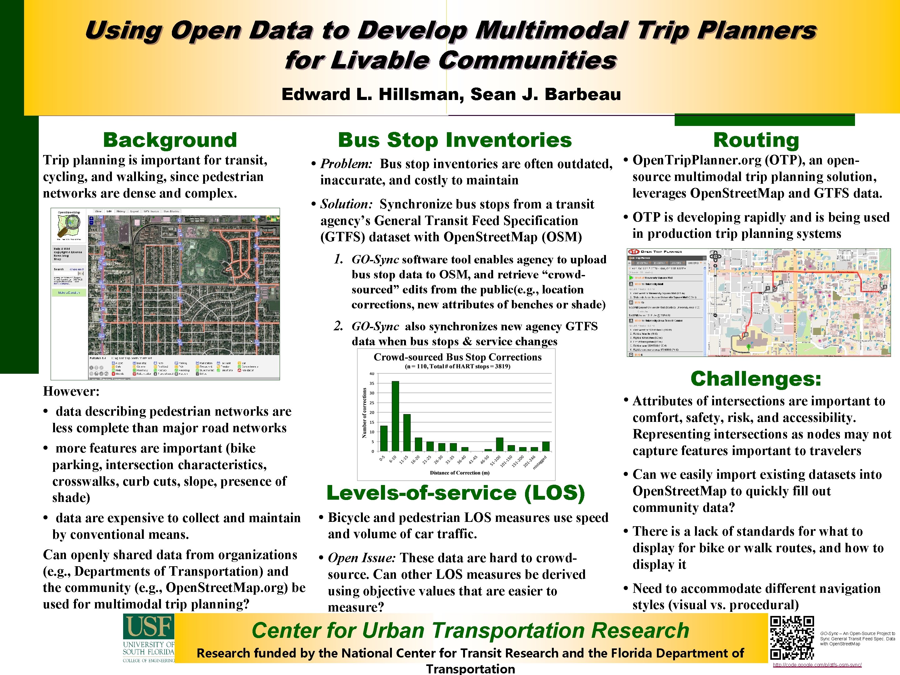 Using Open Data to Develop Multimodal Trip Planners
