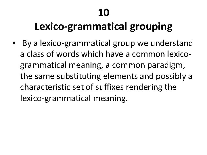 1 The English language as a vocabulary system