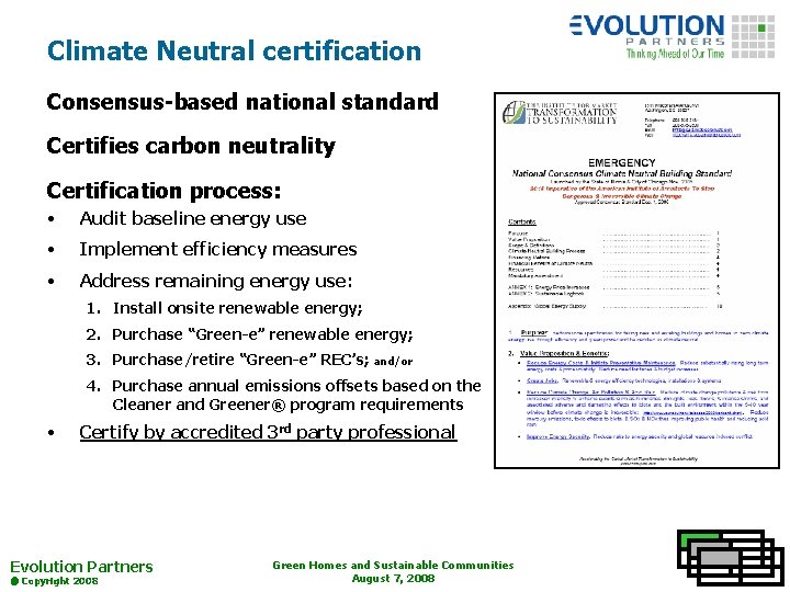 Capital Markets and Green National Green Building Underwriting