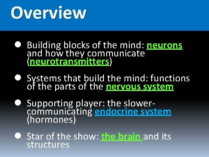 Hippocrates 400 BC From the brain and only