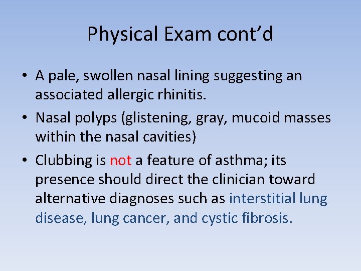 Asthma and Reactive Airway Disease Brandon Masi Parker