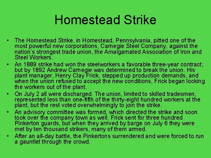 Major Labor Disputes After the Civil War 5