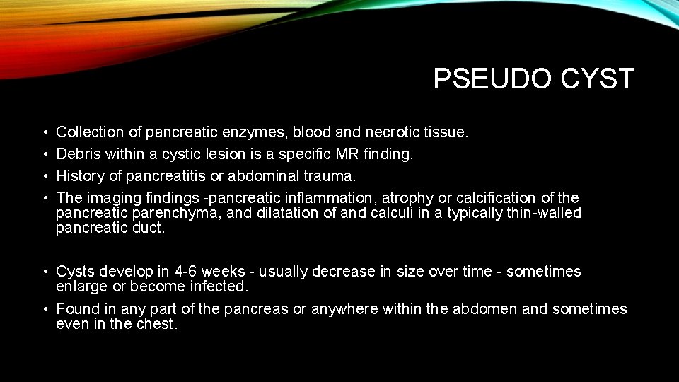 JOURNAL CLUB DR DIMPI SINHA MDRD CYSTIC LESIONS