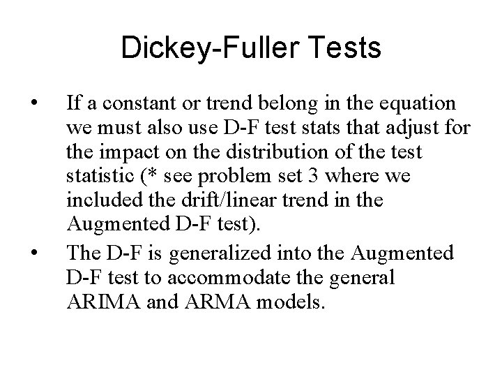 Unit Root Augmented DickeyFuller ADF Test How to