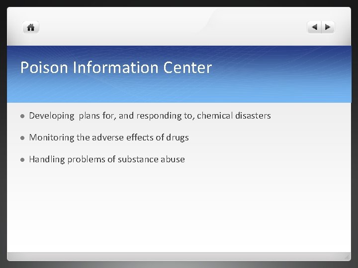 Poison Information Center Brief Review Drug Poison Information