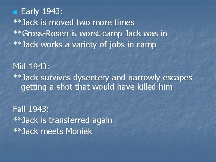Surviving Hitler by Andrea Warren Jacks Timeline August