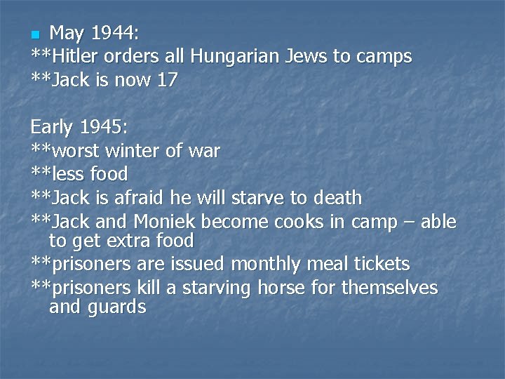 Surviving Hitler by Andrea Warren Jacks Timeline August