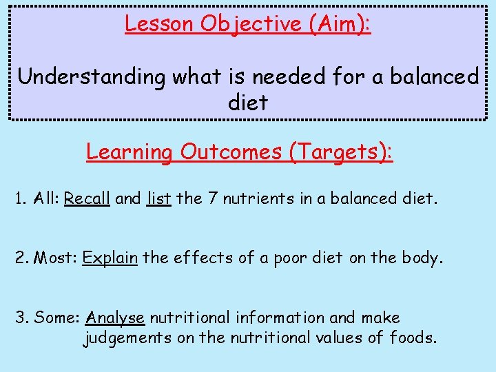 Am I Fit Is It a Balanced Diet