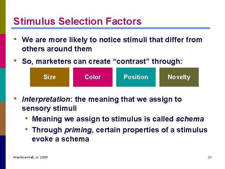 Chapter 2 Perception CONSUMER BEHAVIOR 8 e Michael