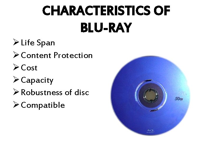 PRESENTATION ON BLURAY CONTENTS 1 2 3 4