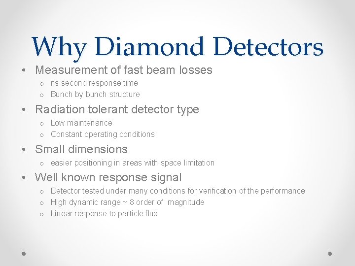 Diamond Detectors Ewald Effinger BIBIBL Diamond Detector Types