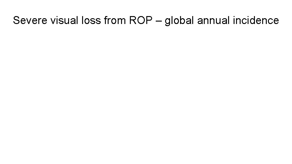 Prevention of blindness from retinopathy of prematurity ROP
