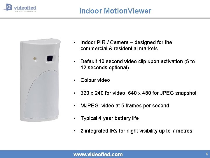 Videofied Overview Presentation by Gary Frith UK Ireland