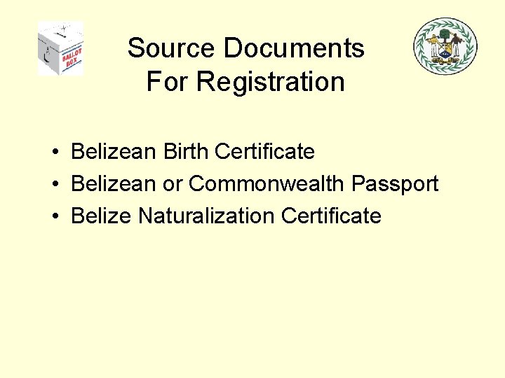 Elections and Boundaries Department Application Elections and Boundaries