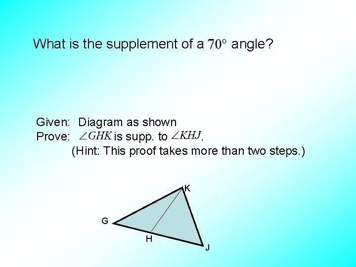 Lesson 2 2 Complementary and Supplementary Angles Objective