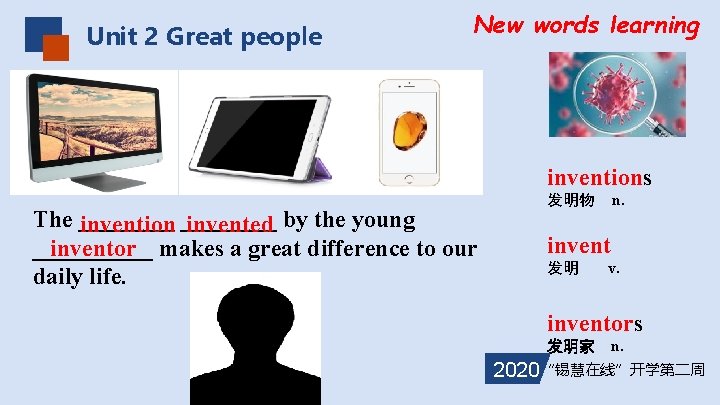 Unit 2 Great people New words learning inventions