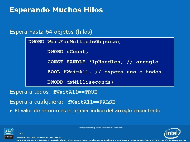 Programando con Hilos de Windows Intel Software College