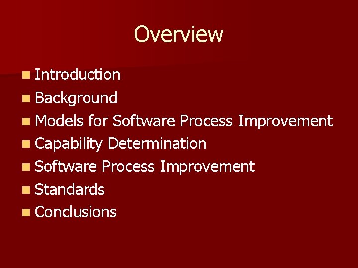 Software Process Improvement Robin B Hunter Ph D