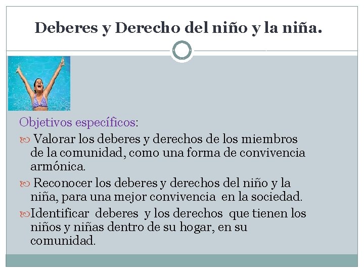 PROYECTO ENTRE PARES MINISTERIO DE EDUCACIN TITULO DEBERES