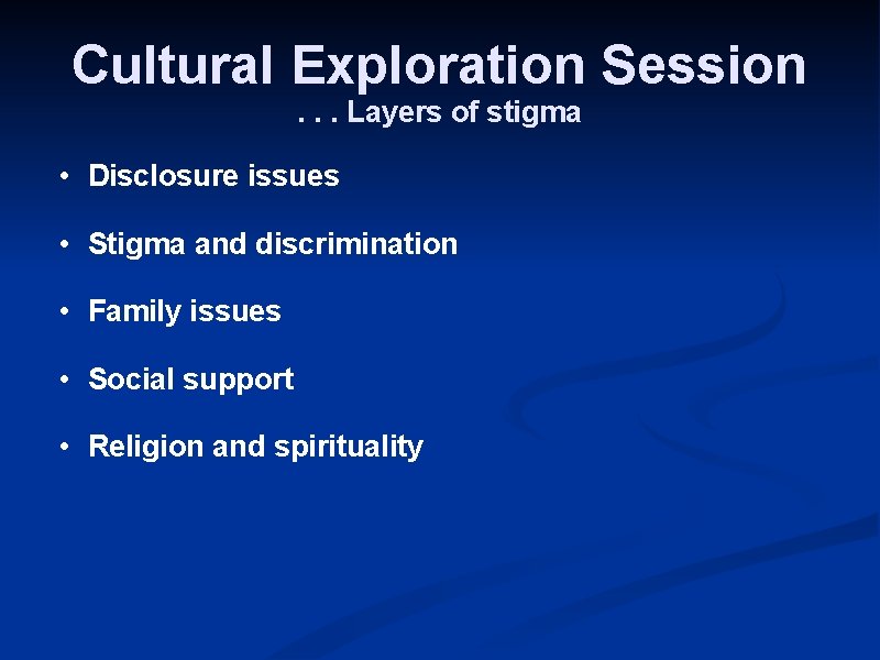 A Culturally Adapted Intervention to Treat Depression and