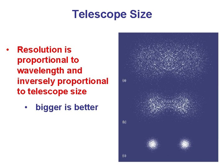 Telescopes Optical Telescopes Refracting lens Light is bent