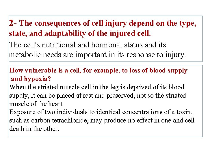 General Pathology Mechanisms of Cell Injury Dr AlSaghbini