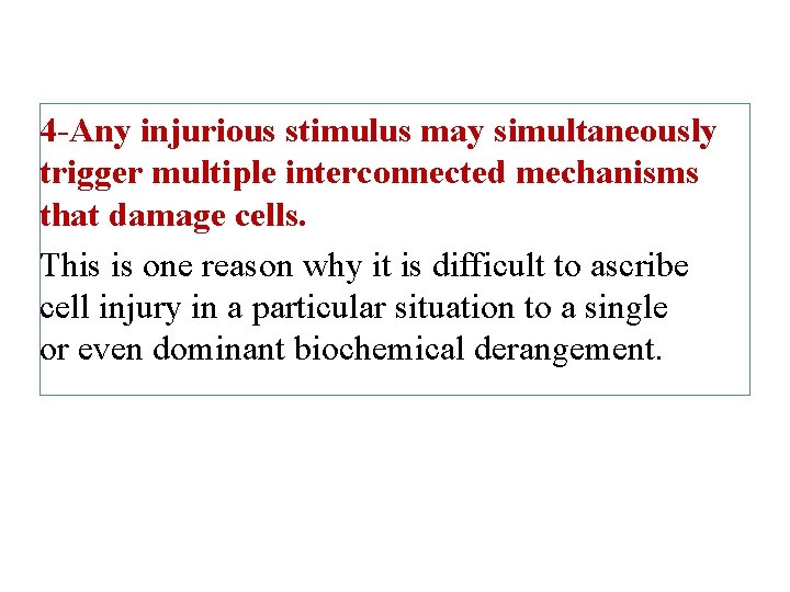 General Pathology Mechanisms of Cell Injury Dr AlSaghbini