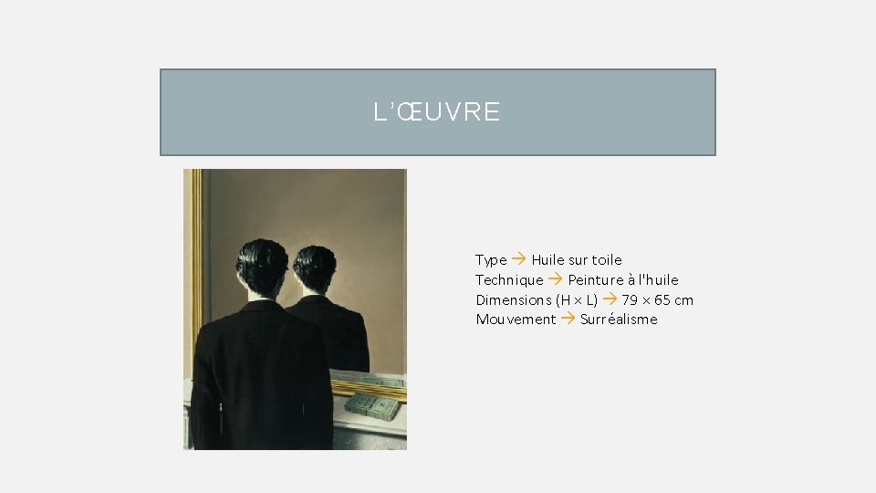LA REPRODUCTION INTERDITE Ren Magritte Huile sur toile