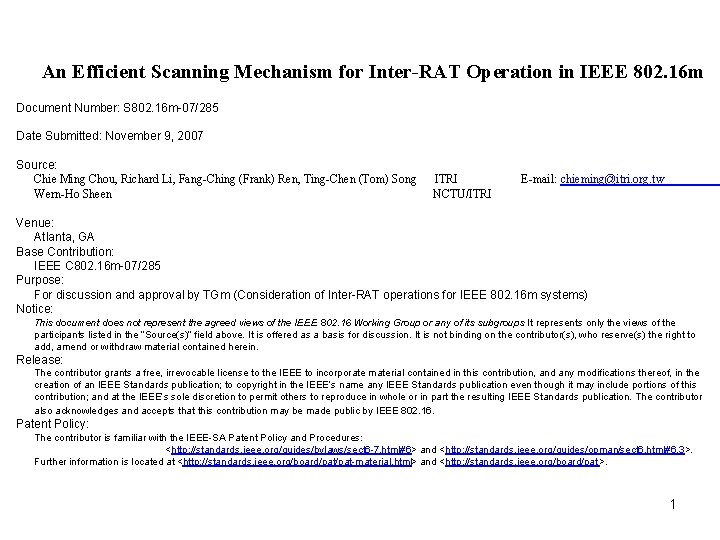 An Efficient Scanning Mechanism for InterRAT Operation in