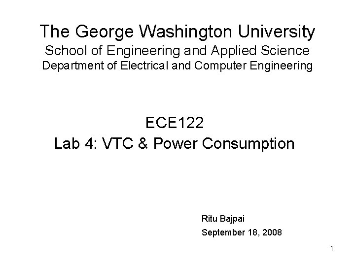 The George Washington University School of Engineering and