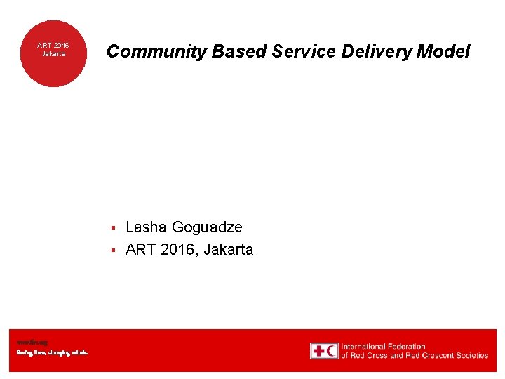 ART 2016 Jakarta Community Based Service Delivery Model