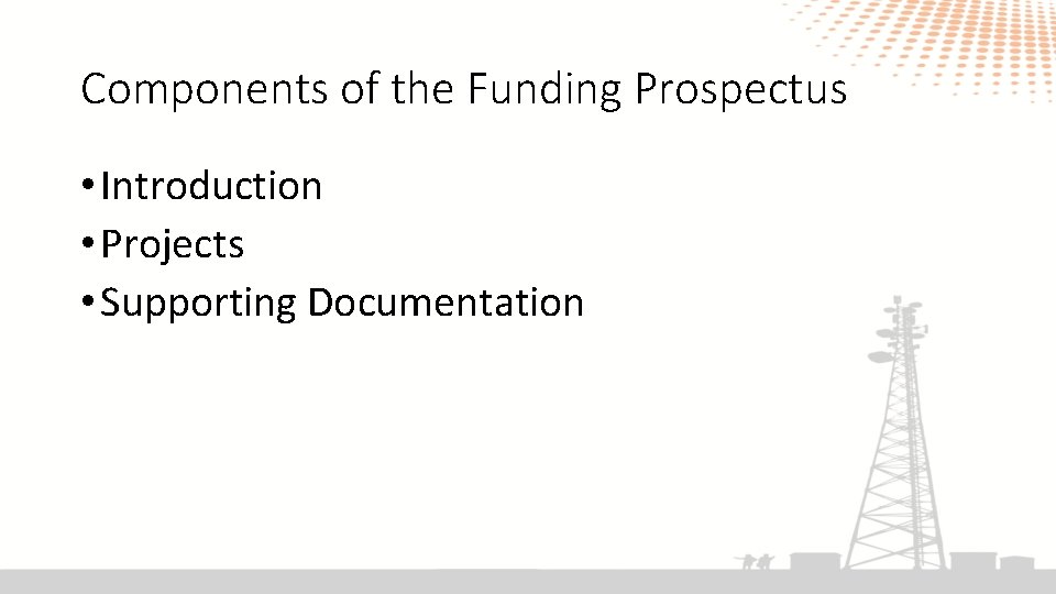 Creating a Funding Prospectus Stat Sheet La Ganzie