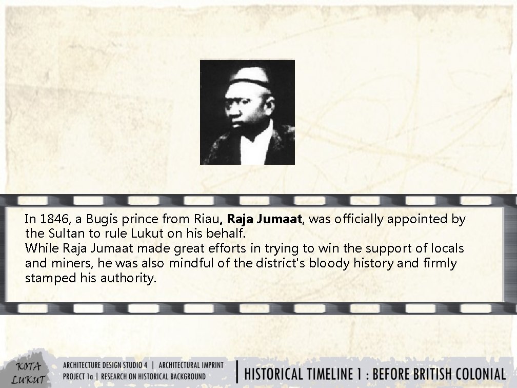 HISTORICAL TIMELINE I BEFORE BRITISH COLONIAL GROUP MEMBERS