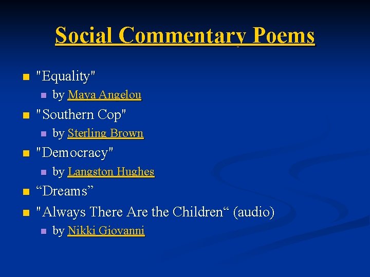 Poetry Do Now Using the Word Web what