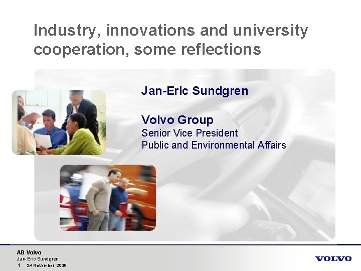 Industry innovations and university cooperation some reflections JanEric
