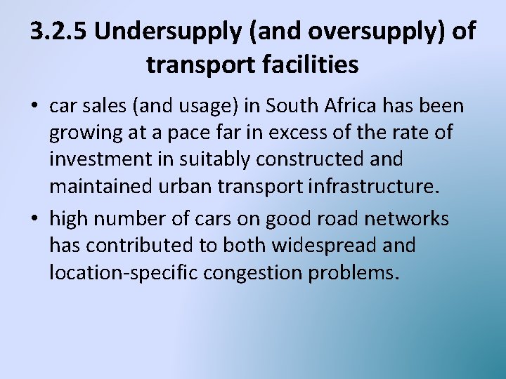 CHAPTER 3 URBAN TRANSPORT PROBLEMS GUIDELINES FOR PASSENGER