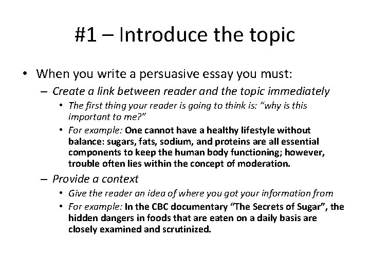 Controversial questions Introduction to writing introductions How do