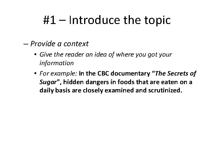 Controversial questions Introduction to writing introductions How do