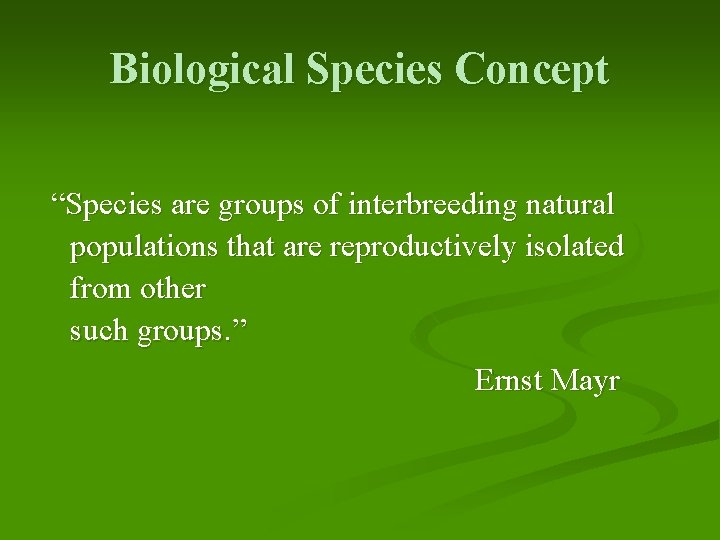 Speciation Chapter 18 Barriers to Gene Flow Whether