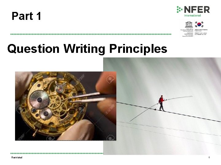 Part 1 Question Writing Principles Restricted 1 Part