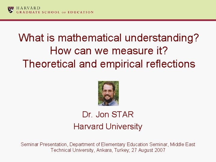 What is mathematical understanding How can we measure