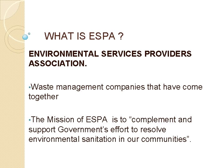 MOLE CONFERENCE BUILDING PRIVATE PARTNERSHIP FOR SCALINGUP SUSTAINABLE