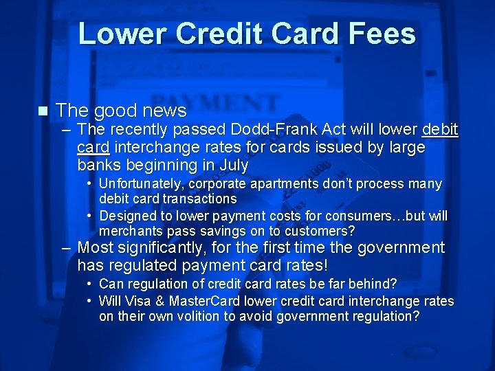 Slide 1 Lower Credit Card Fees PCI Compliance