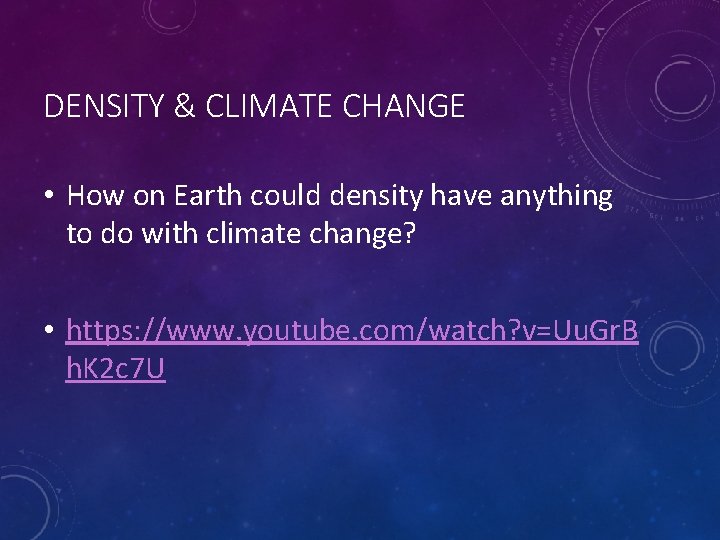 DENSITY 101419 OBJECTIVES 1 Define density and use