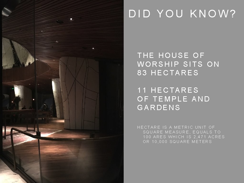 THE DEDICATION OF THE BAH HOUSE OF WORSHIP