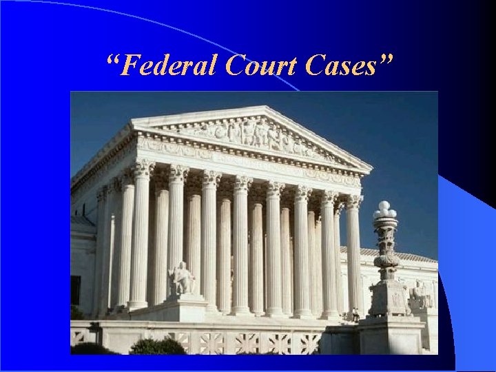 Chapter 9 The Judicial Branch The Federal Court