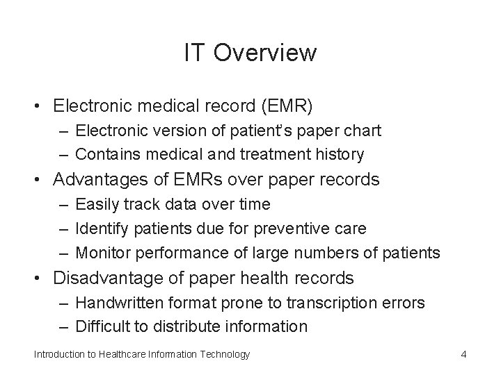 Introduction to Healthcare Information Technology Chapter Three Desktop