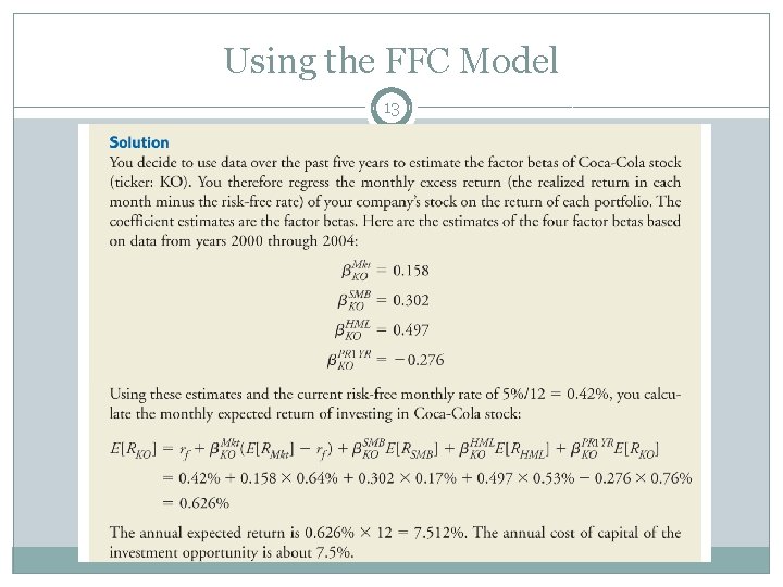 The Arbitrage Pricing Theory and Multifactor Models of